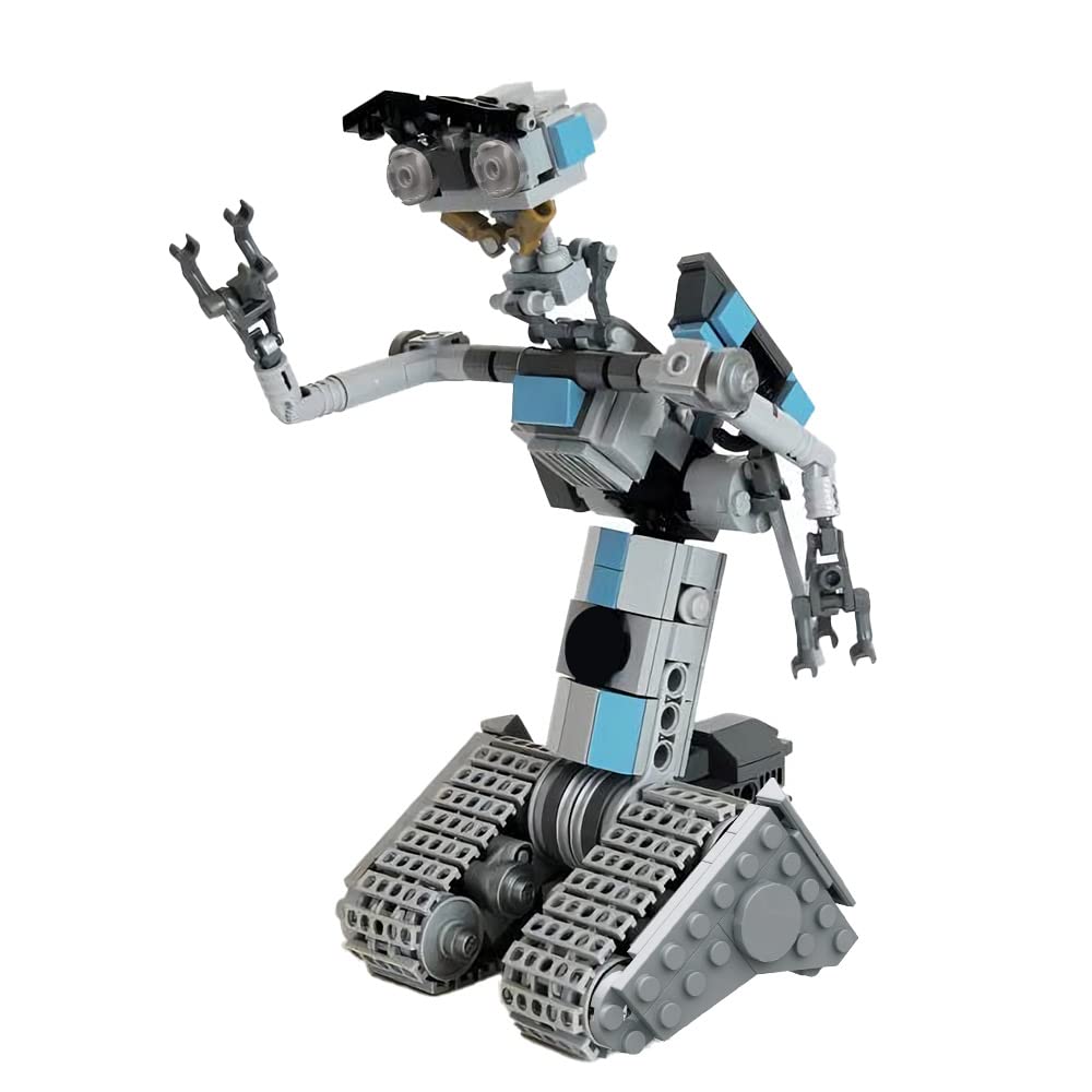 TTEHGB TOY Johnny 5 Robot Building Block Kit, Short Open Circuit Figures Robot Model Toys, Collectable Gifts for Kids Aged 8+, New 2023 (369 Pcs)