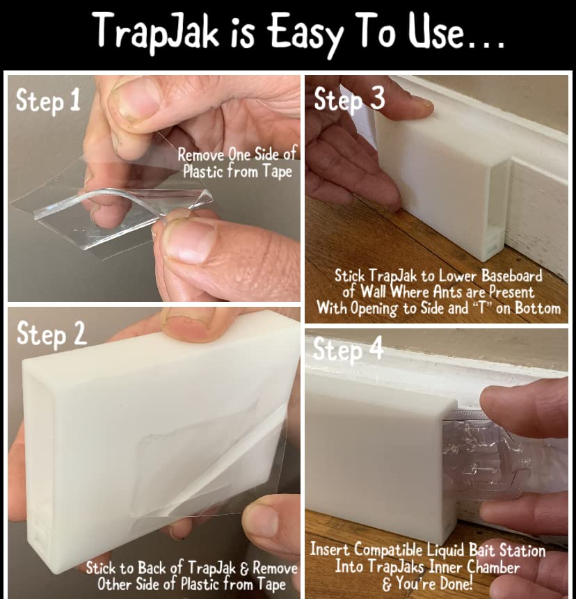 TrapJak Liquid Ant Trap Cover - 3 Pack - Compatible with TERRO Ant Killer Liquid & Ortho Home Defense Liquid Ant Bait