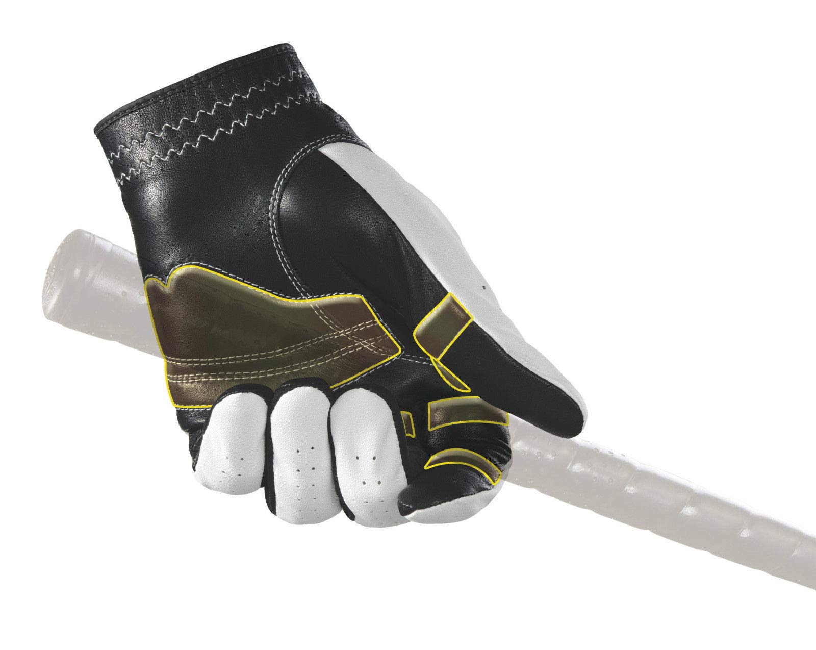 New Improved 2X Long Lasting Bionic RelaxGrip Golf Glove with Patented Double-Row Finger Grip System™ (Men's 2XL, Worn on Left Hand)