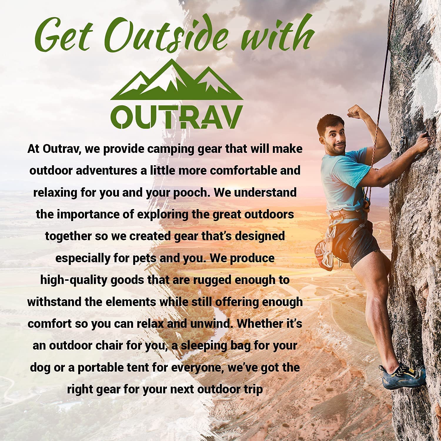 Outrav Easy Automatic Pop-Up Camping Tents for 3-4 People – Lightweight Quick Setup Instant Pop Open Cabin with Two Way Zipper, Lamp Hook, Net Curtain, Stakes, Rope, Carrying Bag