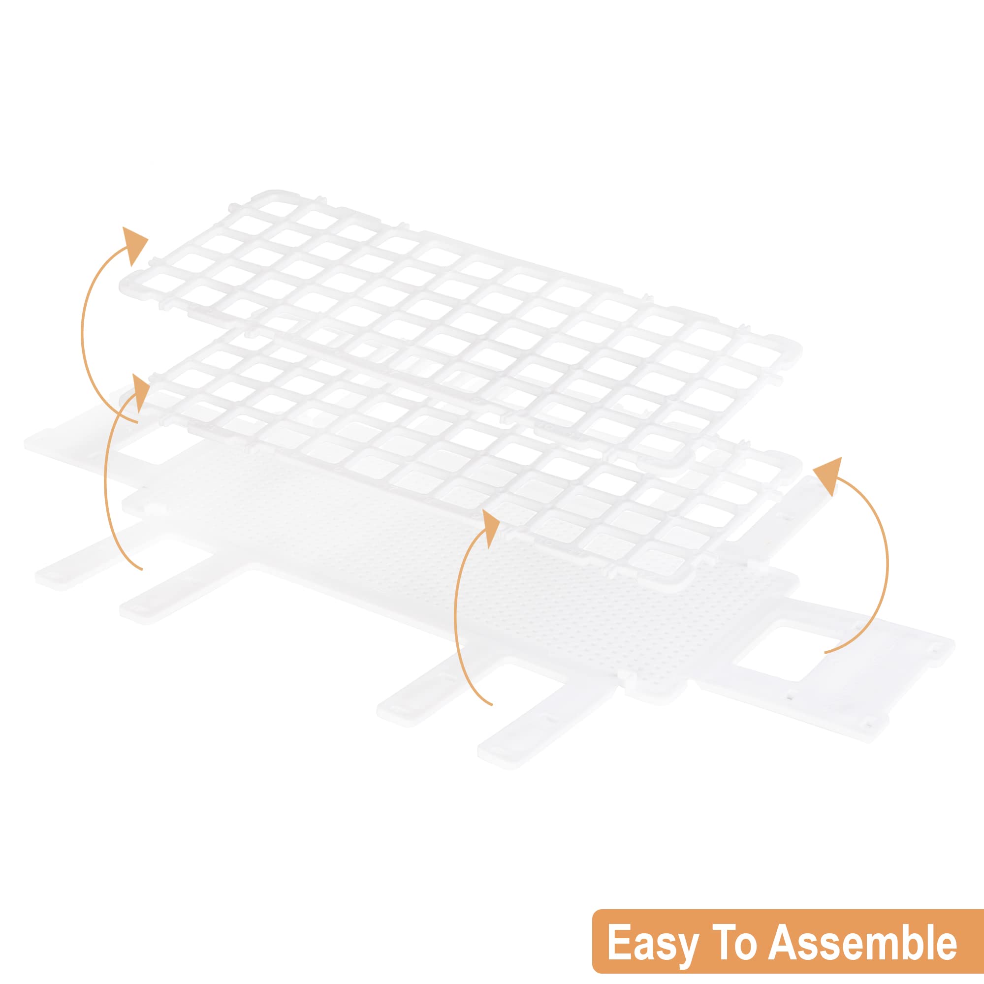 White Plastic Test Tube Rack (5 Pack) | Test Tube Holder for Vials & Tubes for Storing Solids (Beads, Ink Samples & Lip Balm), Liquids (Liquor Shots & Essential Oils) & Hydroponic Plants