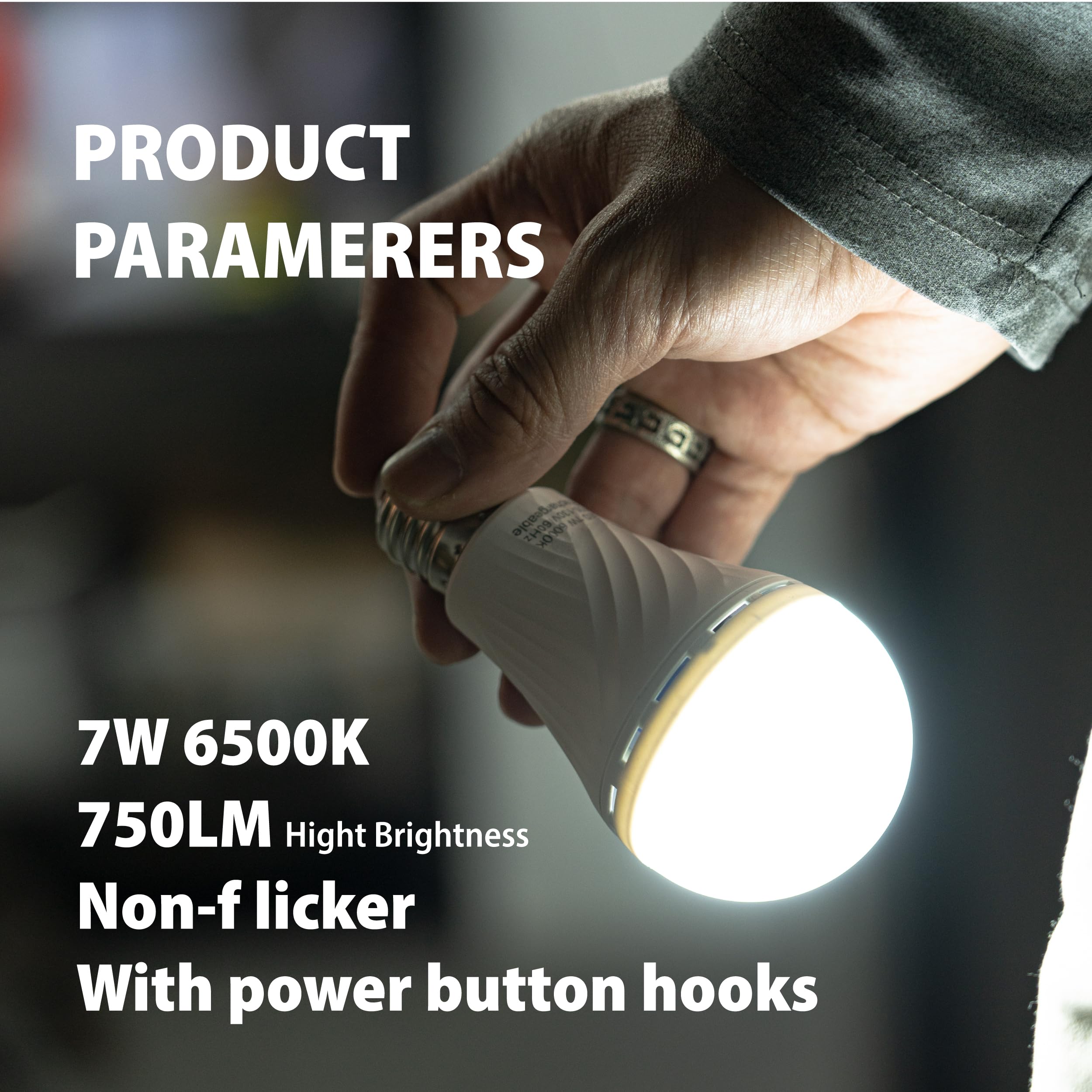 Percompile PAR20 LED Light Bulbs, 50W Halogen Equivalent, Recessed Light Bulbs, Flood Lights Indoor, Non Dimmable, 6000K Daylight White 7W 850Lumen