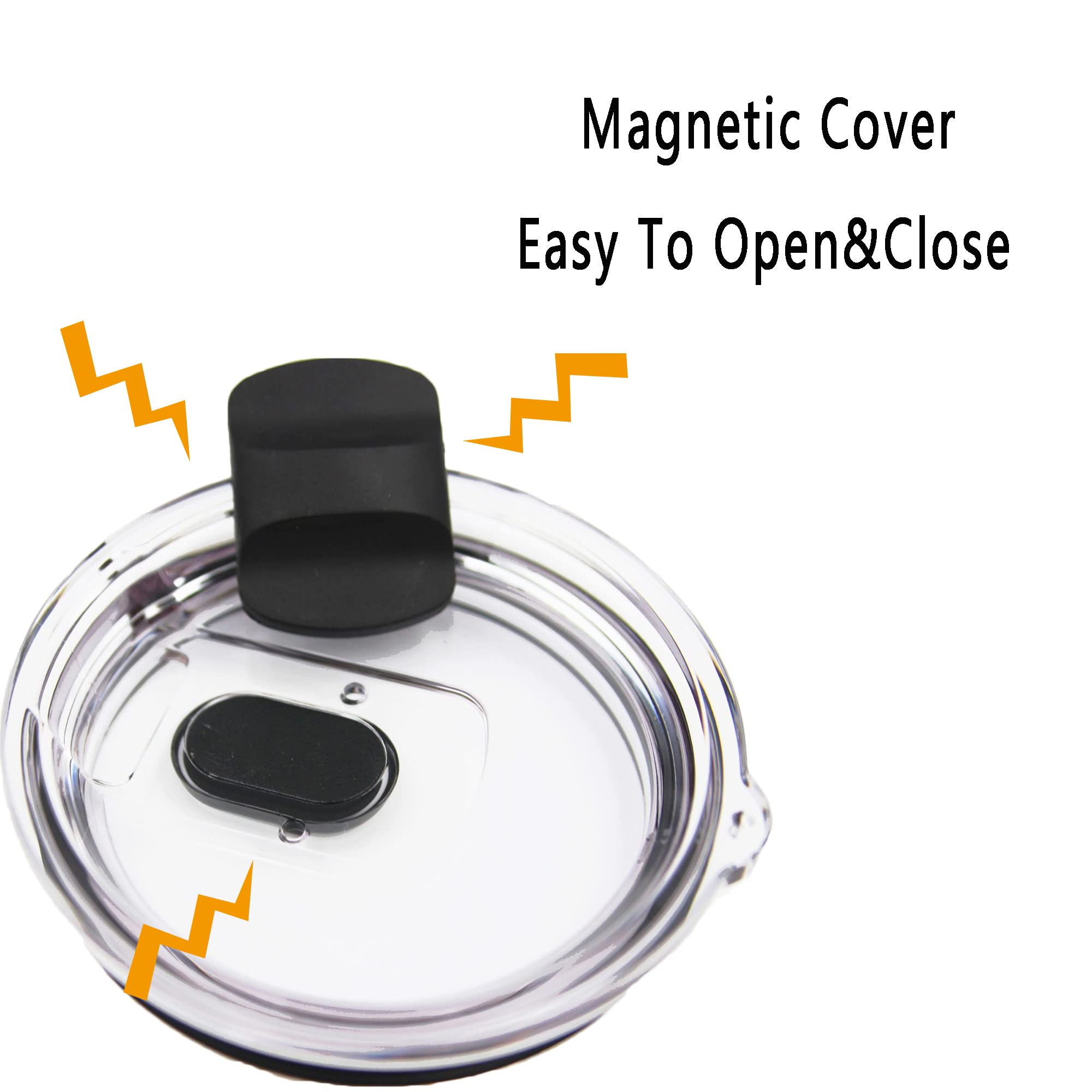 Magnetic Tumbler Lid 2pcs 20oz Compatible with YETI Rambler zark Trail,Old Style Rtic Replacement Lids