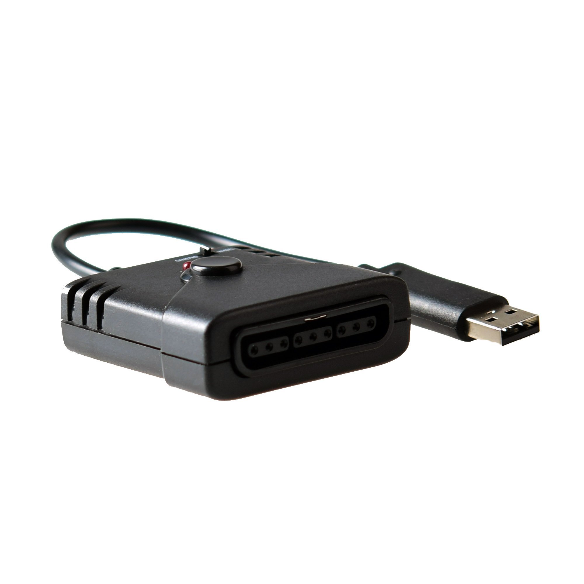 Mcbazel USB Super Converter for Using PS2 Controller Joystick Racing Wheel on Xbox One Console Gaming Adapter with Gam3Gear Keychain