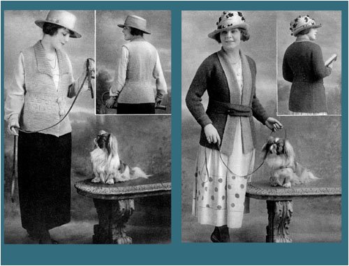 Mary Fitch #16 c.1919 - Newest Knitted and Filet Crocheted Sweaters