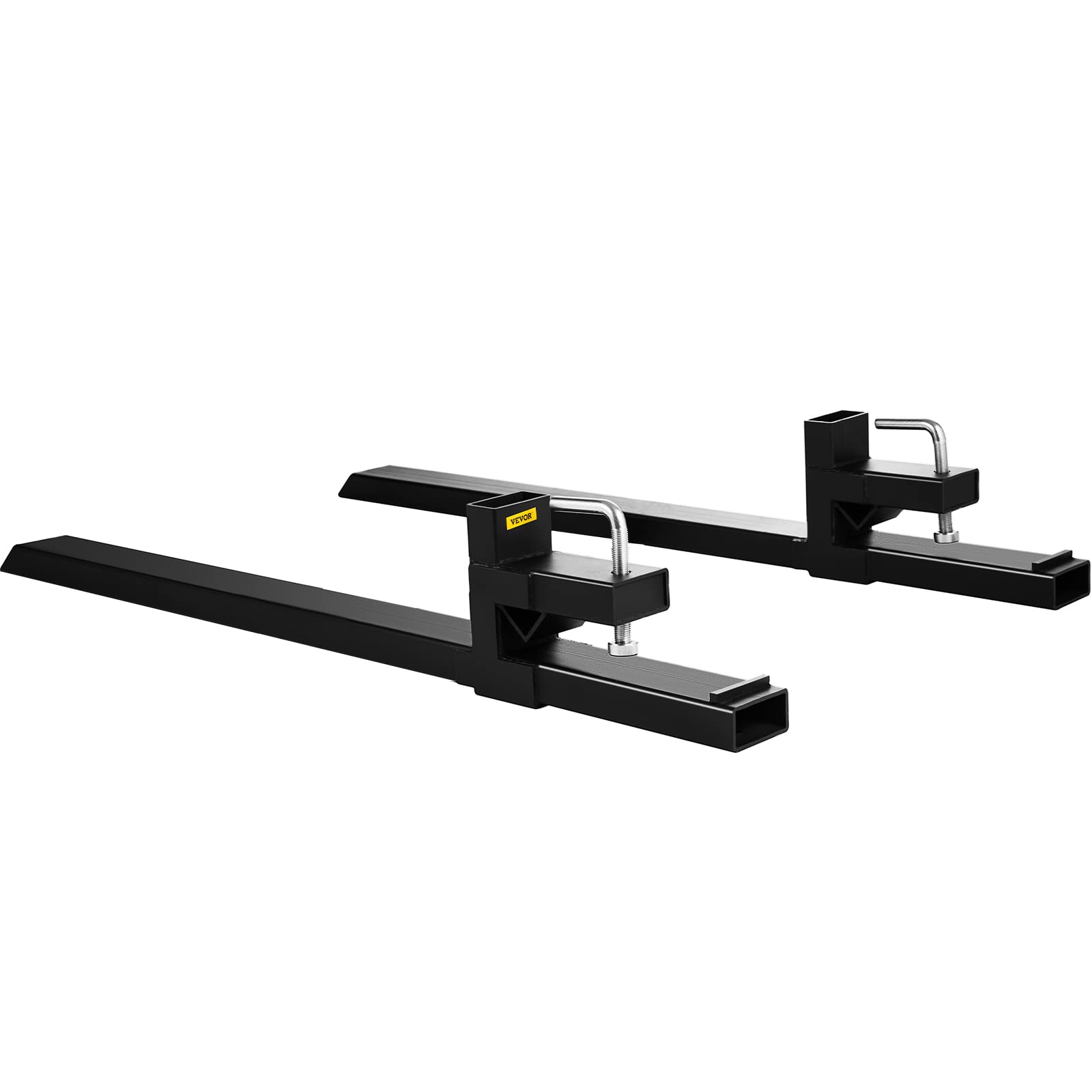 Mophorn Pallet Forks 42.9" 4000 Lbs Max, Clamp On Tractor Bucket Forks 58.7" Total Length, Heavy Duty Front Loader Forks, Fork Attachment for Skid Steer,Loader Bucket