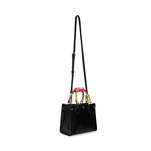 Steve Madden FABS Bamboo Handle Bag, Black