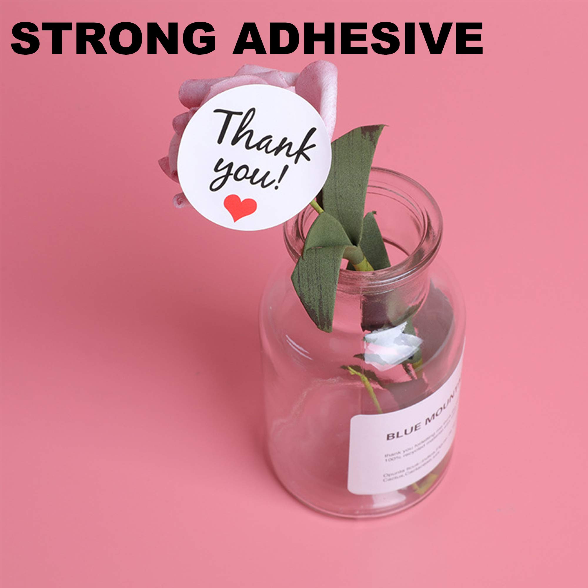 Mr-Label 300 Pcs of Circle Sealing Sticker – Thank You Sticker/Thank You Adhesive Label for Card| Envelope|Gift| Product (White)