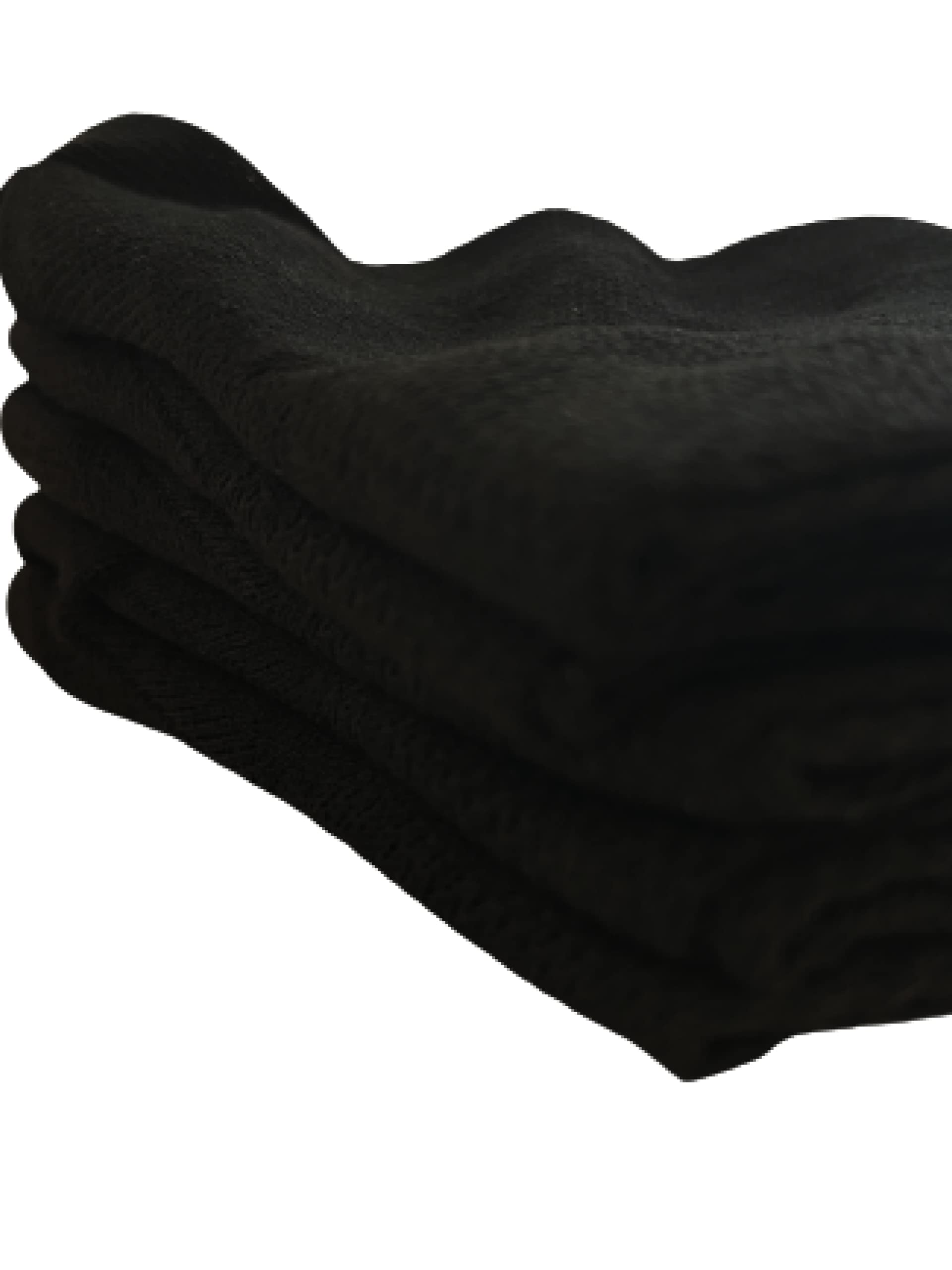 Socks for men 100% cotton, black 3-Pairs XL (11-13)
