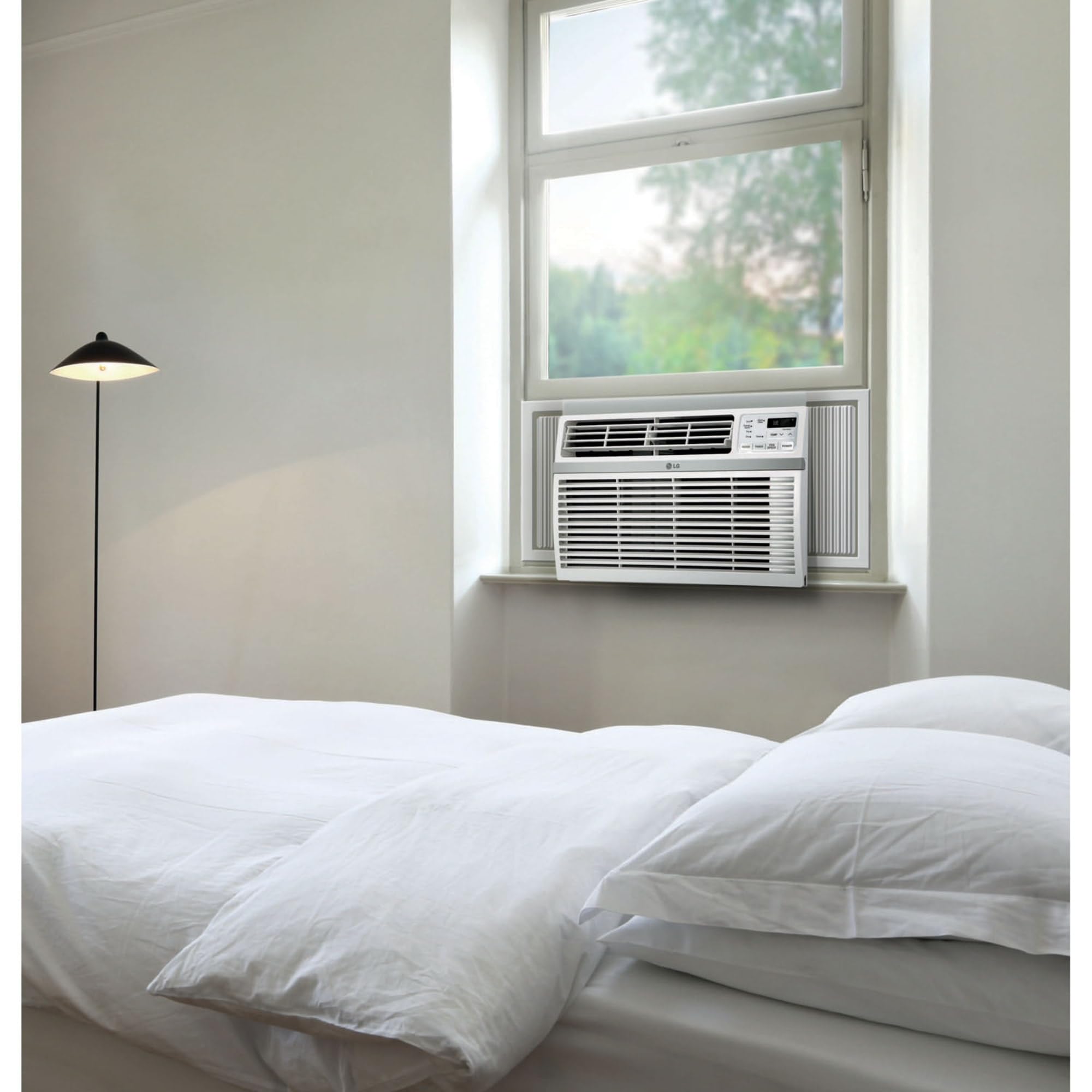LG 15,000 BTU Window Air Conditioner, Cools 800 Sq.Ft. (20' x 40' Room Size), Quiet Operation, Electronic Control with Remote, 3 Cooling & Fan Speeds, Auto Restart, 115V