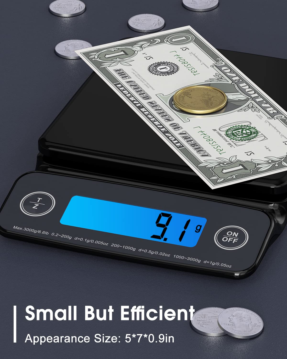 Nicewell Gram Scale for Kitchen, 0.1g/0.005oz Accuracy Digital Food Scales in Grams and Ounces, 3kg/6.6lb for Cooking and Baking