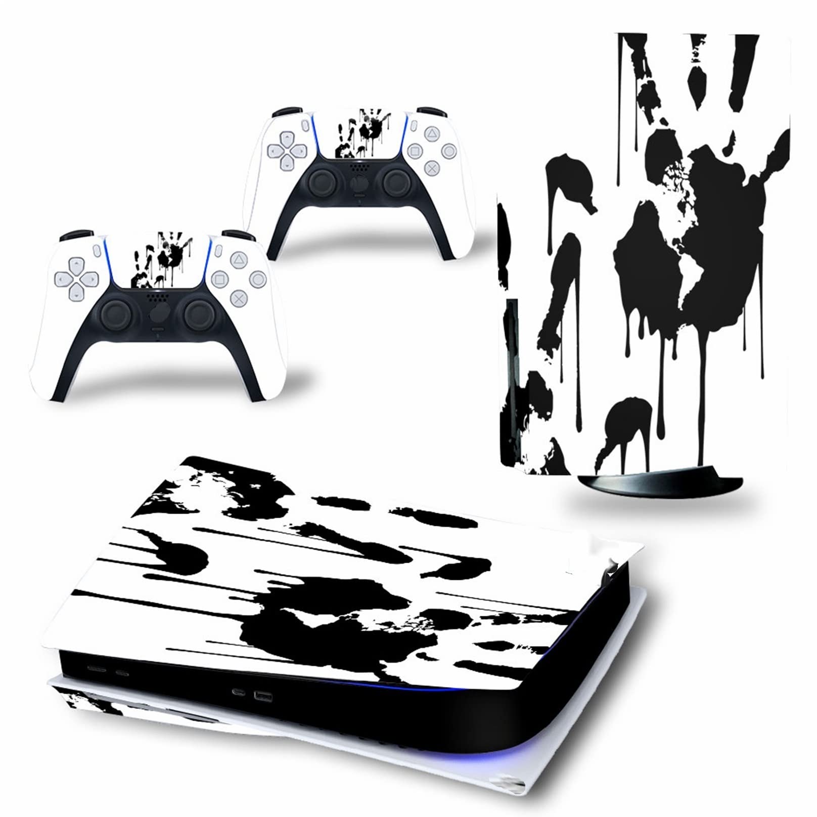 Top factory BUCEN for PS5 Skin Disc Edition & Digital Edition Console and Controller Vinyl Cover Skins Wraps Scratch Resistant, Compatible 16048 Anti Scratch (Size : Digital Edition)