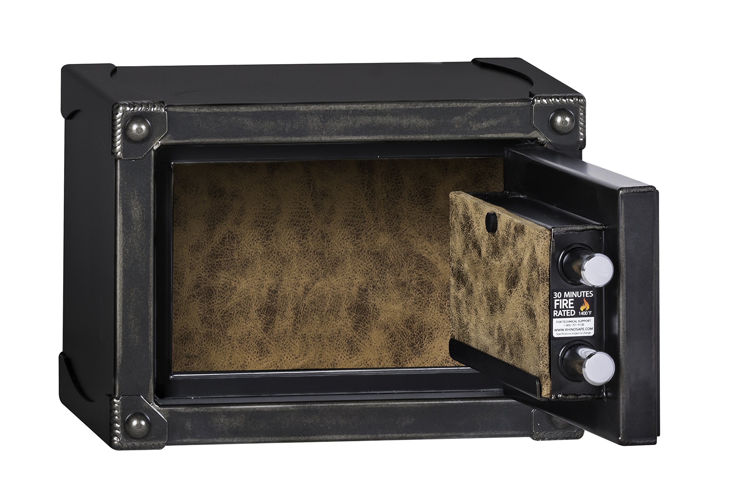 Longhorn Gun Safe by Rhino Metals, LSB1014 Home & Office Security Safe, Cabinet Safe with Key Lock, 30 Minutes Fire Protection, 30lbs