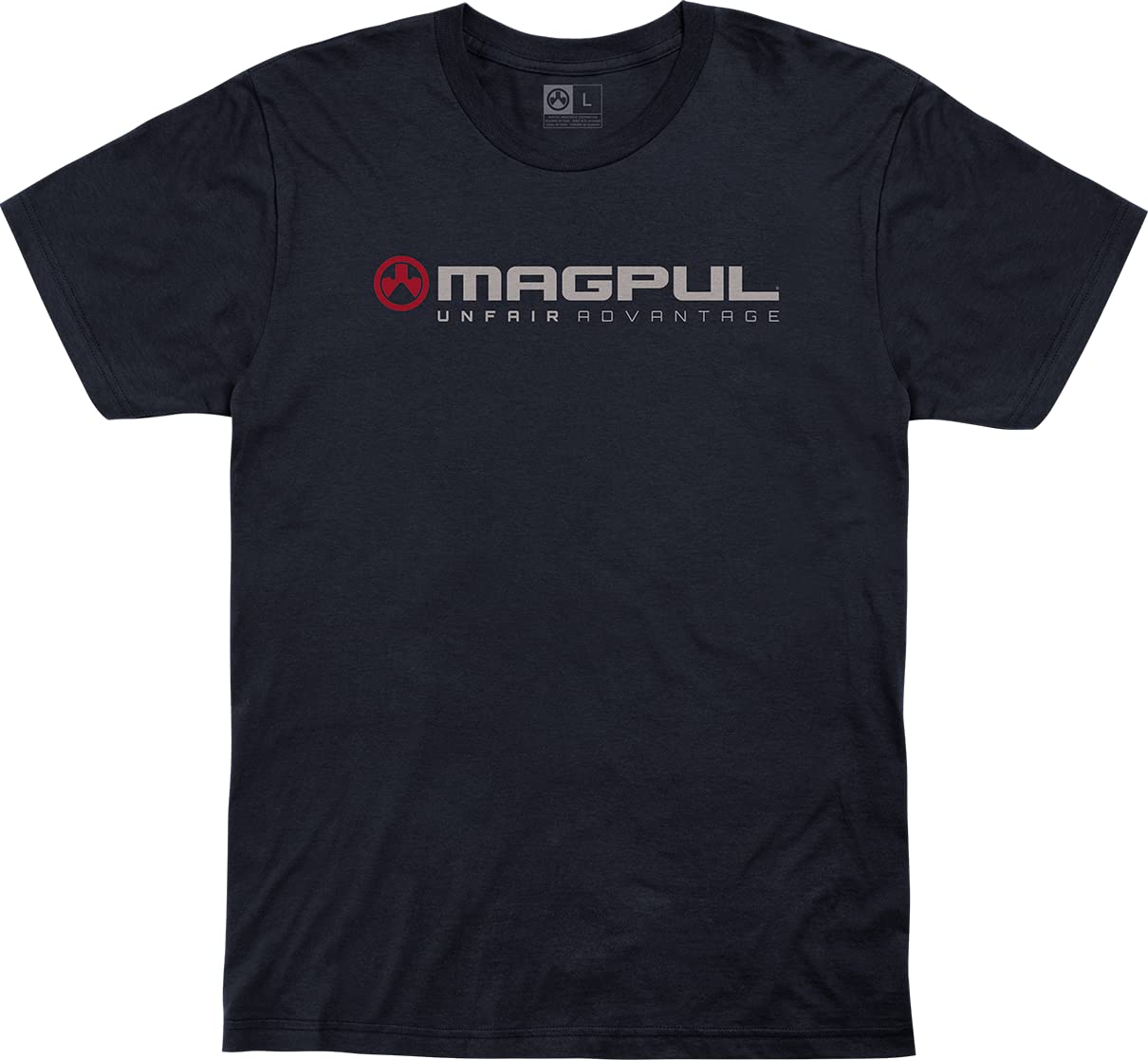 Magpul mens Crew Neck Short Sleeve T-shirt for Men Unfair Advantage Cotton T Shirt Navy 2XL, Multi, XX-Large US