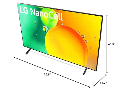 LG 86-Inch Class NANO75 Series Alexa Built-in 4K Smart TV, Black