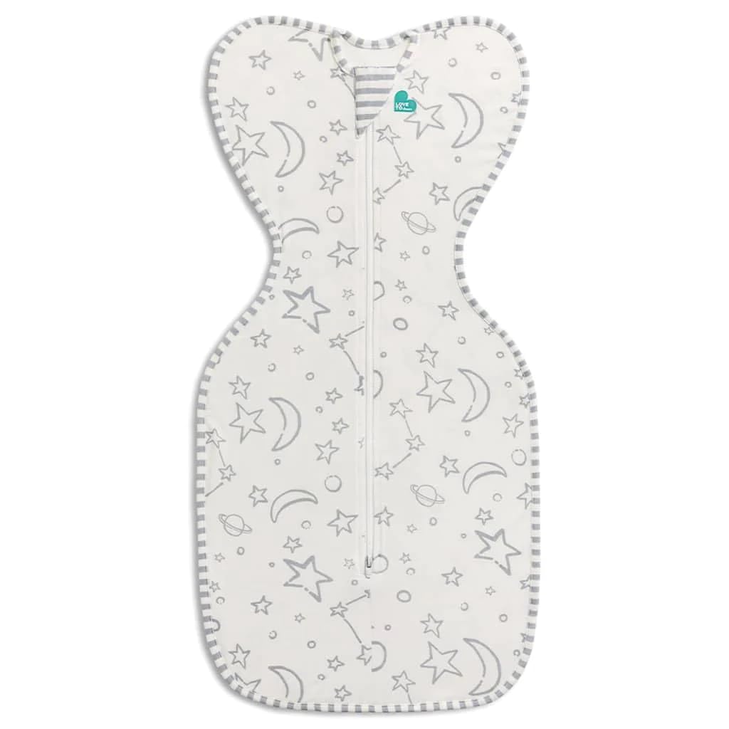 Love to Dream Swaddle UP Silky-Lux 1.0 TOG, Cream, Medium, 13-19 lbs, Super Soft and Luxurious 100% Viscose, Allow Baby to Sleep in Their Preferred Arms Up Position, Snug Fit Calms Moro Reflex