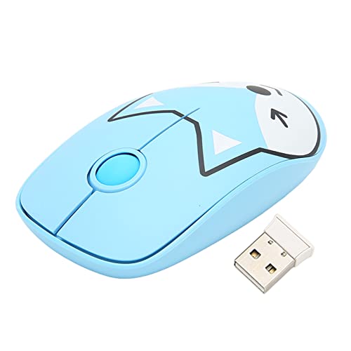 Wireless Mouse, 2.4GHz Ergonomic Cherry Roller USB Mouse, Mute Cute Cartoon Style Gaming Mouse, Stable and Efficient Wireless Connection 3 Smart Sleep Modes for Office Home Travel Use