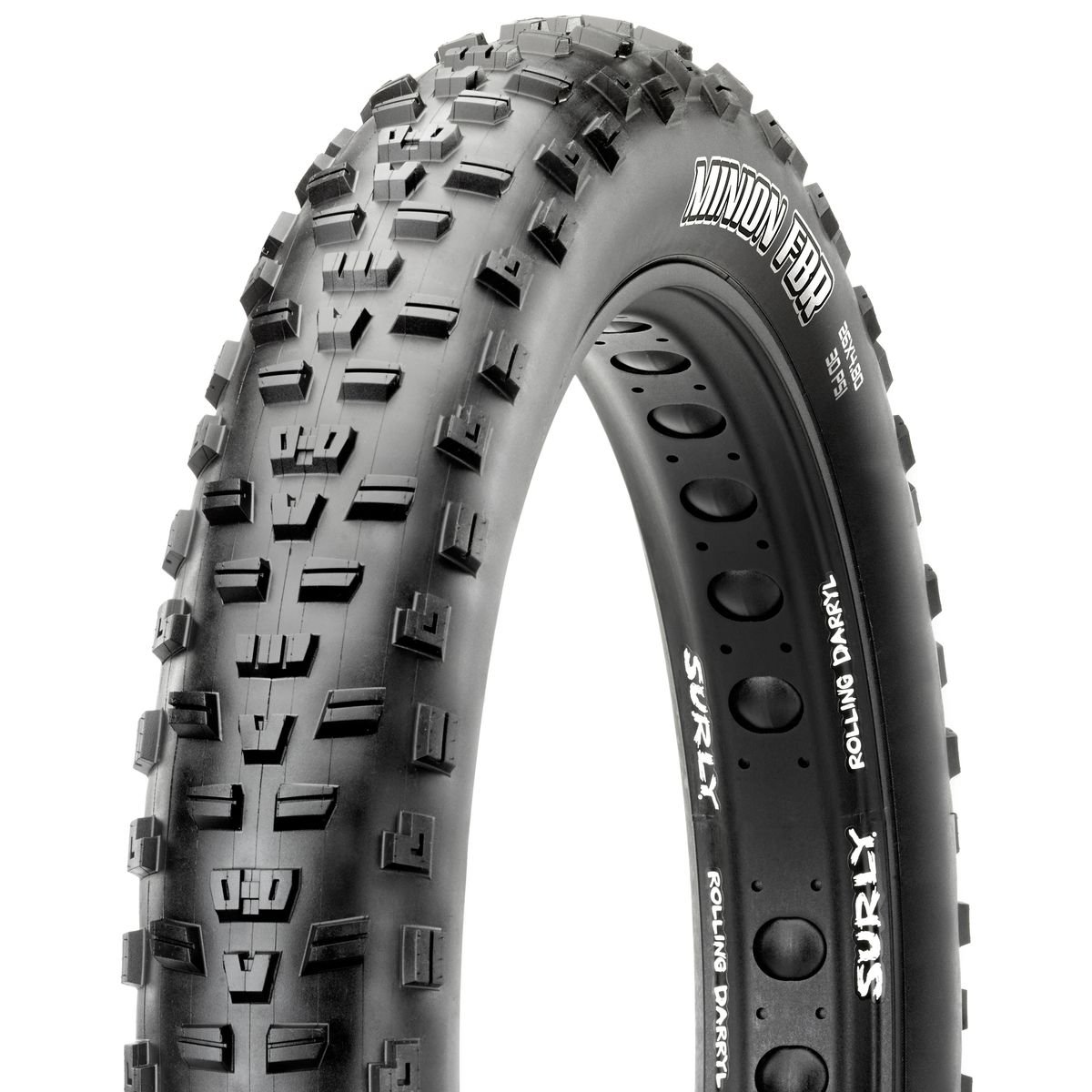 MAXXIS Minion FatBike Rear FBR 26 x 4.8, 120tpi, Double Compound, EXO Puncture Protection, Tubeless Ready