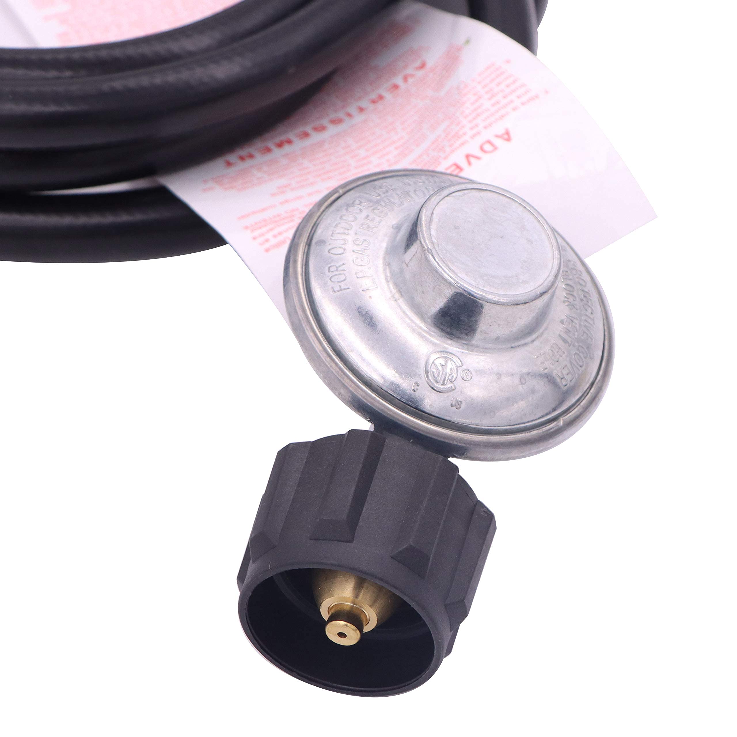 METER STAR Universal Regulator Grill QCC1 6.5 Feet Hose and Elbow Fitting Adapter Kit Propane Regulator and Hose Replacement Parts for 17" and 22" Blackstone Tabletop Griddle