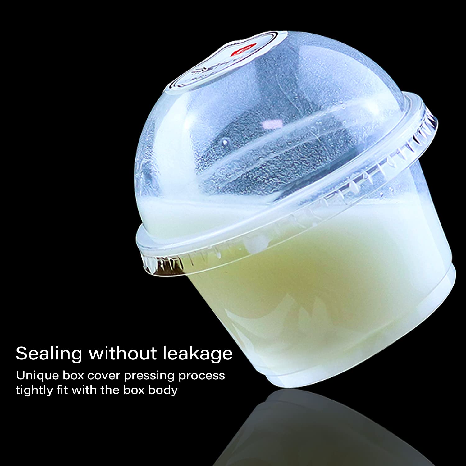Rocutus Dessert Cups Clear Plastic Cups,50 Pack Dessert Cups Clear Plastic Cups with Dome Lids,Party Cups Fruit Cups Snack Bowls for Iced Cold Drinks Ice Cream Cupcake Parfait (6.8 OZ)
