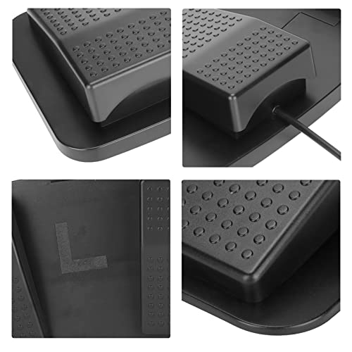 USB Triple Foot Switch Pedal, Multifunctional Mechanical USB Foot Switch, 3 Key Custom Programming for Playing Game Factory Testing