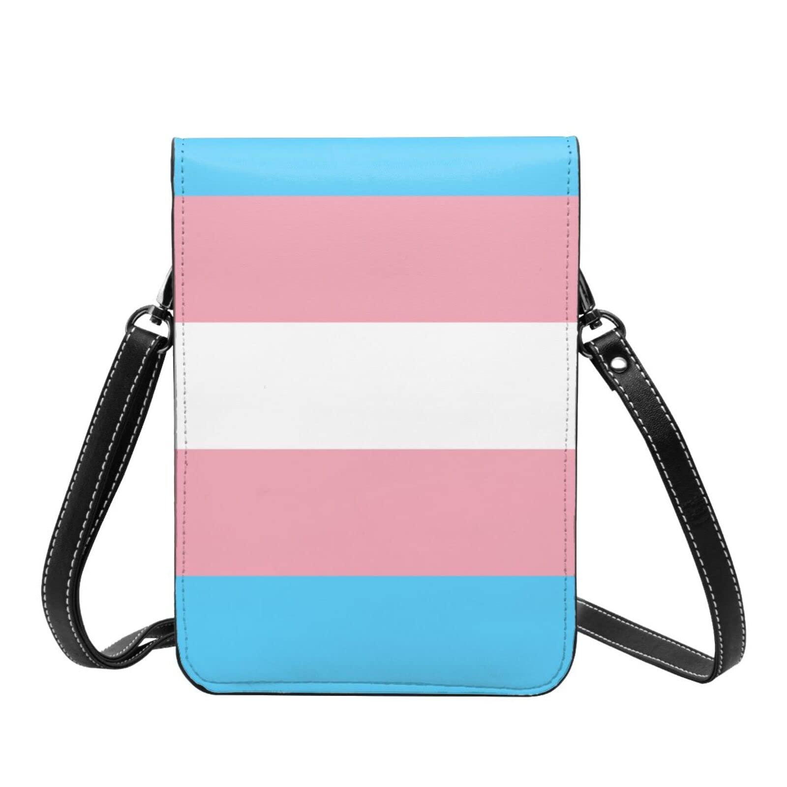 Small Crossbody Cell Phone Purses For Women Transgender Pride Flag Cute Wallet