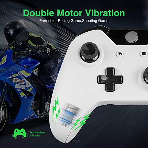 vaomon Controller Wireless PC Game Controller Compatible with Xbox One,Xbox Series X/S,3.5mm Audio Jack,3D Joystick(White)
