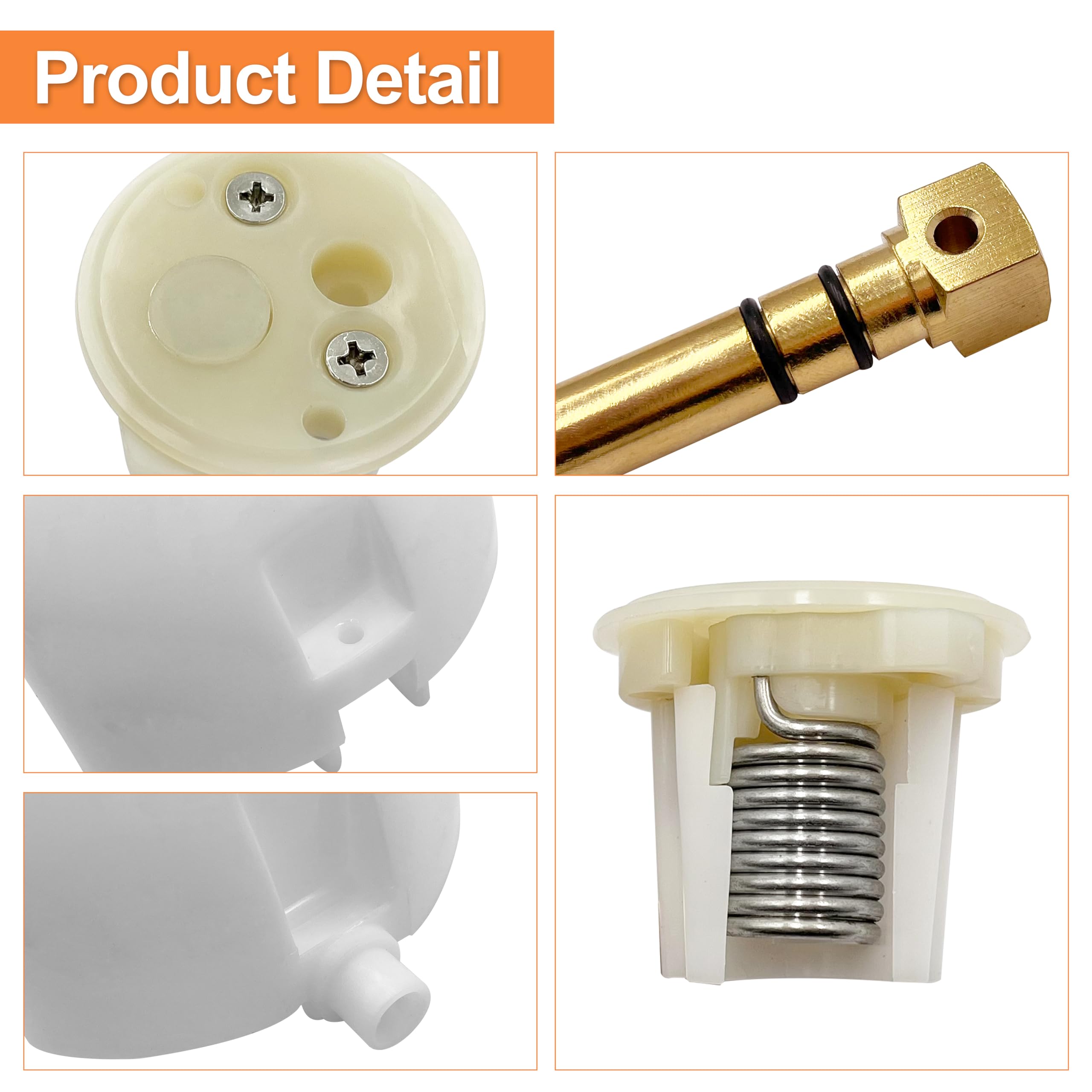 NipponAsia 385318162 Ball and Shaft Kit,Compatible with All Foot Flush Sealand/Dometic Marine Toilets