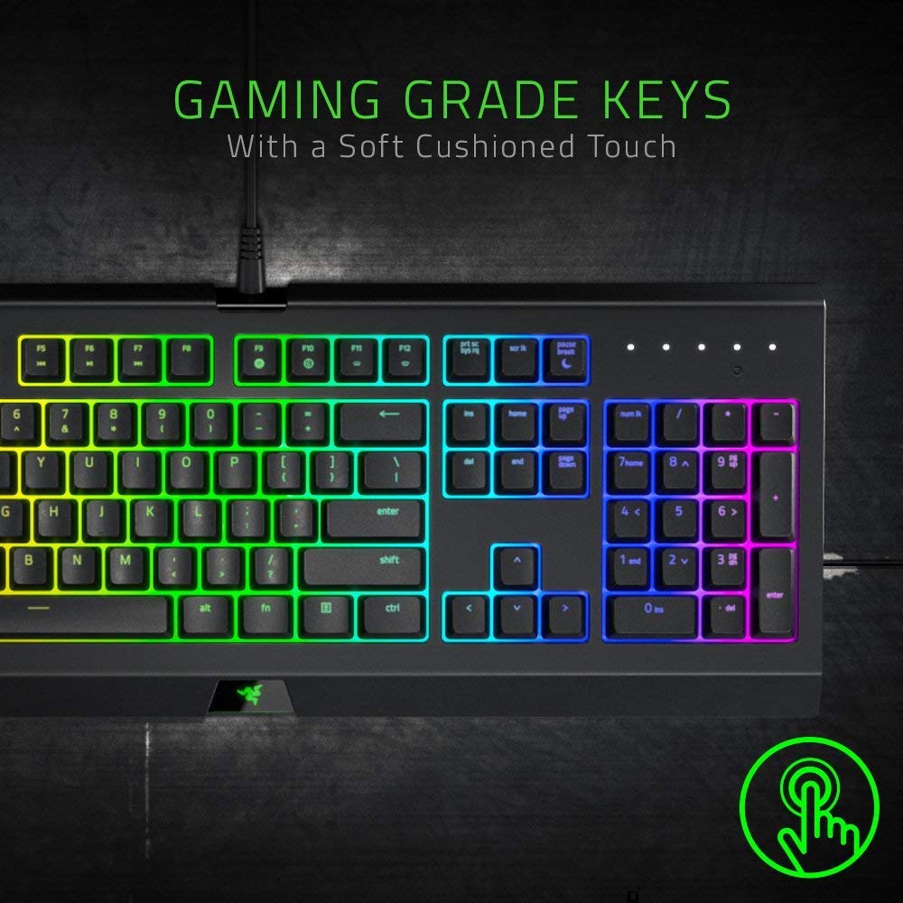 Razer RZ01-02410100-R3U1 19-Button Gaming Mouse, Black & Razer USA LTD RGB Chroma Gaming Keyboard, Black