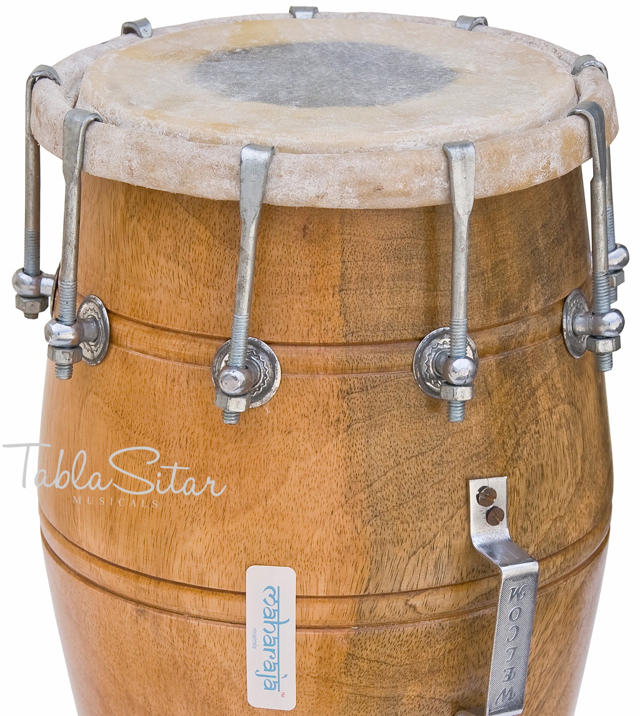 Maharaja Musicals Dholak Drum, Mango Wood, Bolt-tuned, Padded Bag, Spanner, Dholki Musical Instrument (PDI-AJD)