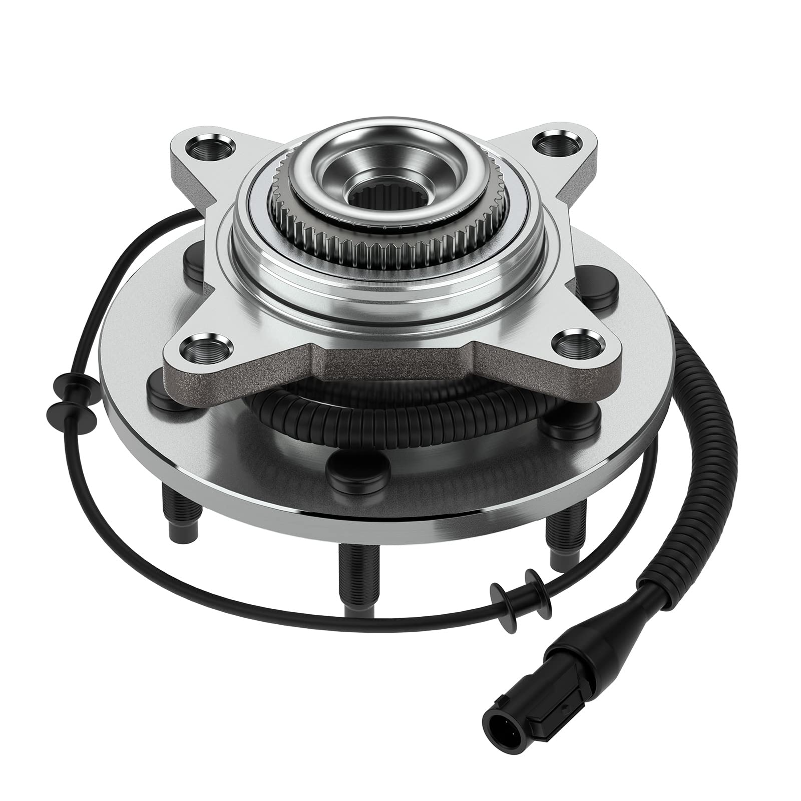 MOSTPLUS Wheel Bearing Hub Front Wheel Hub and Bearing Assembly 515079 Compatible for F-150 Heritage Expedition w/ABS 4WD 4x4 6 Lug