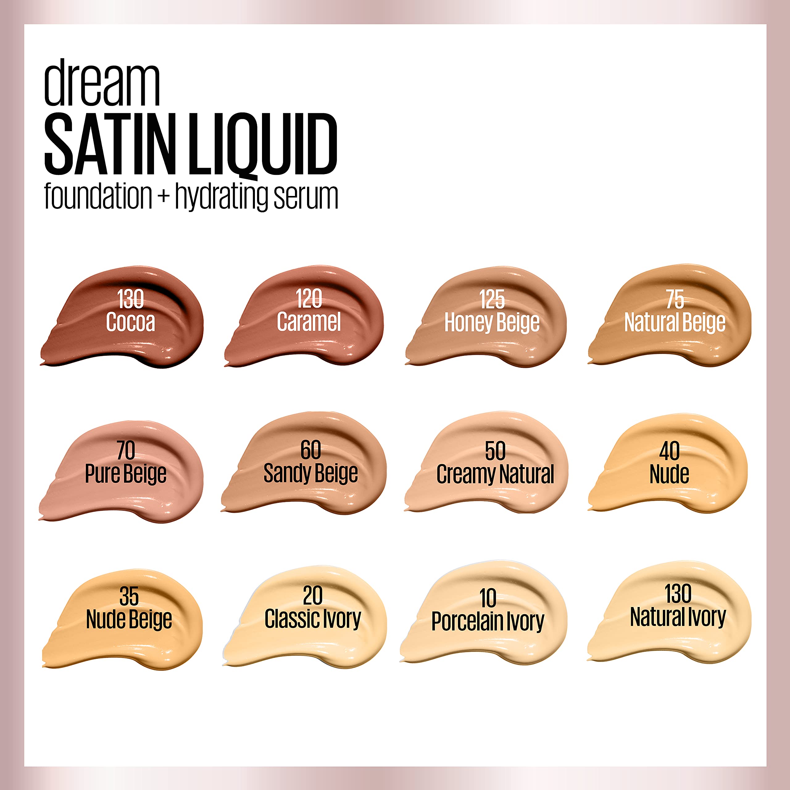 Maybelline New York Dream Satin Liquid Foundation, Ivory Beige [30], 1 oz