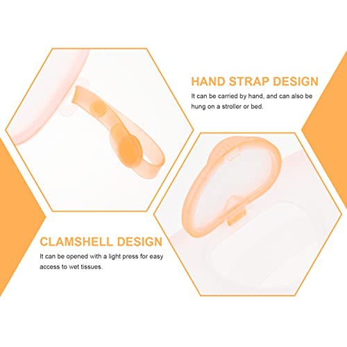 Wipes Holder Wipes Dispenser Wipes Case Portable Wipes Dispenser with Hand Strap Wipe Holder Stroller Hanging Wipes Case Infant Wipes Storage Box Wet Wipes Dispenser Wipe Warmer