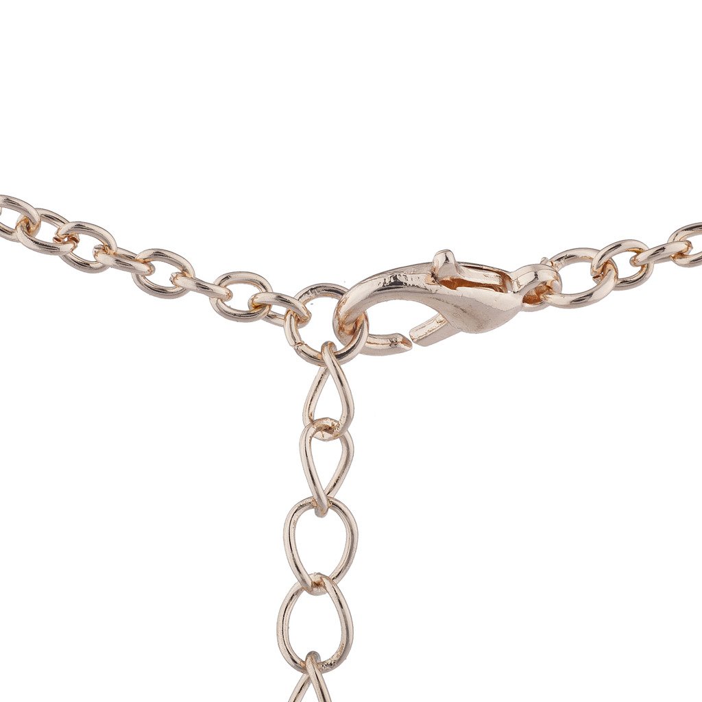LUX ACCESSORIES Rose Gold Tone Pizza Pie Slice Best Friends BFF Necklace Set 8PC