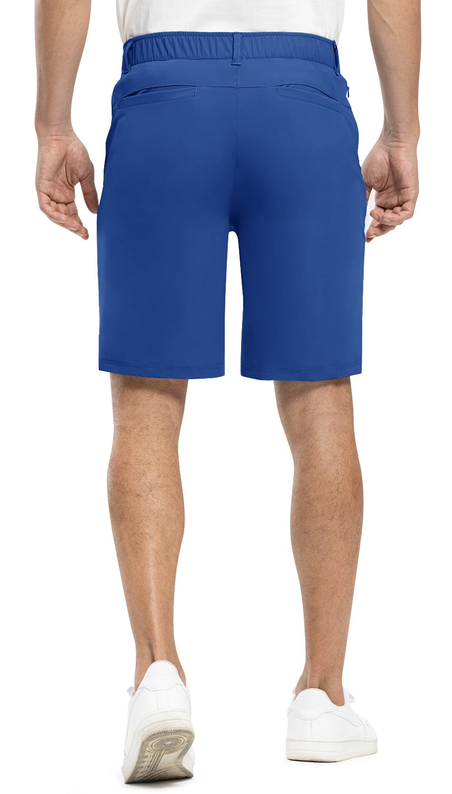 Rdruko Men's Golf Shorts Stretch Quick Dry 9" Work Casual Shorts with 5 Pockets(Royal Blue, US 36)