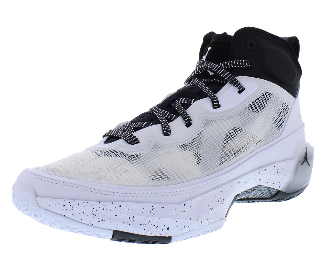 Nike Men's Air Jordan XXXVII Basketball Shoe (White/Citrus/Black, us_Footwear_Size_System, Adult, Men, Numeric, Medium, Numeric_10_Point_5), 10.5