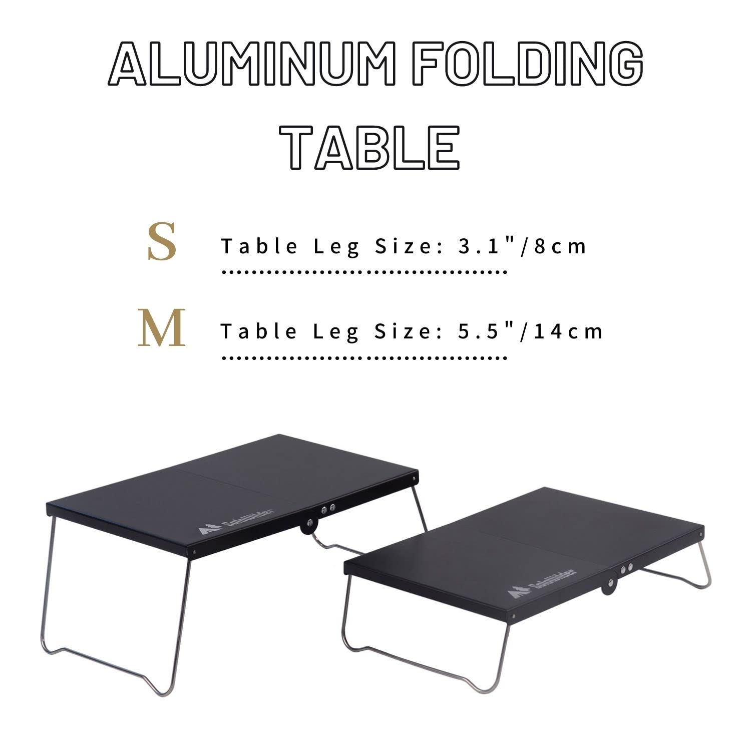 SoloWilder Camping Table Aluminum Folding Table Tinybee Outdoor Lightweight Picnic Table ltralight Backpacking Table