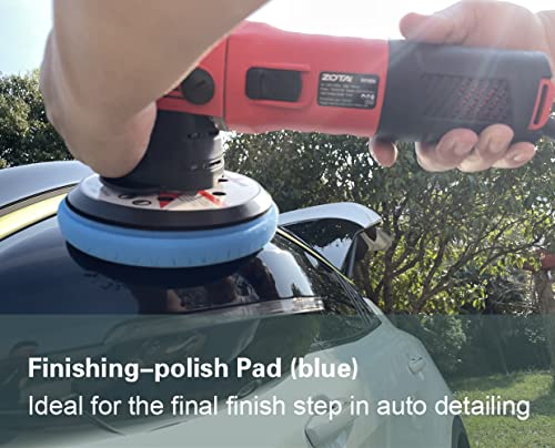 ZOTA Dual Action Polisher, 6 inch Car Polisher with 6 Variable Speed, 750W Ramdom Orbital Polisher Buffer for Car Detailing /DA Polisher.