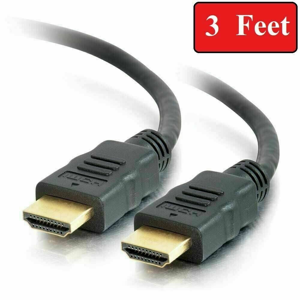RUBELLA HDMI to Cable for Home Office (4K@60Hz), uni Cable, Thunderbolt 3 Compatible with MacBook Pro 2021/2020, Air,iPad 2021, Surface Book 2, Galaxy S20 and (3FT), Black
