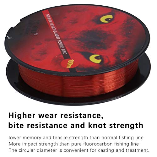 Sporting Goods 5Pcs 100M Nylon Lure Bait Fishing Line Wearproof Strong Toughness Anti‑Bite Tackle Accessory(RvSky)
