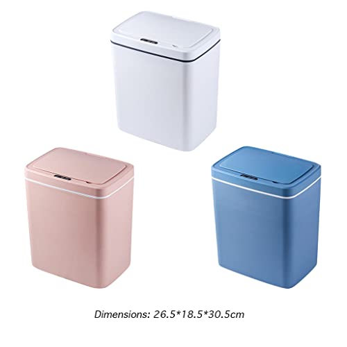 ZSEDP Automatic Sensor Induction Trash Can Home Rubbish Cans Kitchen Bathroom Electric Type Touch Waste Bin Paper Dustbin Bucket ( Color : OneColor , Size : As The Picture Shows )