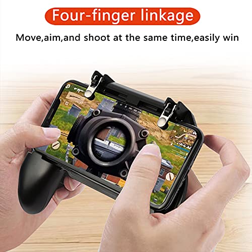 Oluote Mobile Game Controller, Gaming Trigger Smartphone Shooter Sensitive Controller Joysticks PUBG Mobile, for 4.7-6.5 Inch Smartphone