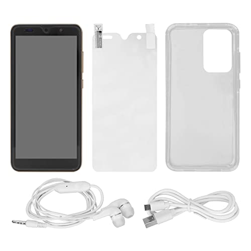 Zerodis Smartphone, Full Screen Phone 512 MB RAM Dual Cards Dual Standby for Calling (Gold)