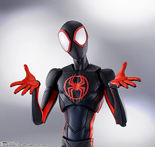 TAMASHII NATIONS - Spider-Man: Across The Spider-Verse - Spider-Man (Miles Morales) (Spider-Man: Across The Spider-Verse), Bandai Spirits S.H.Figuarts Action Figure