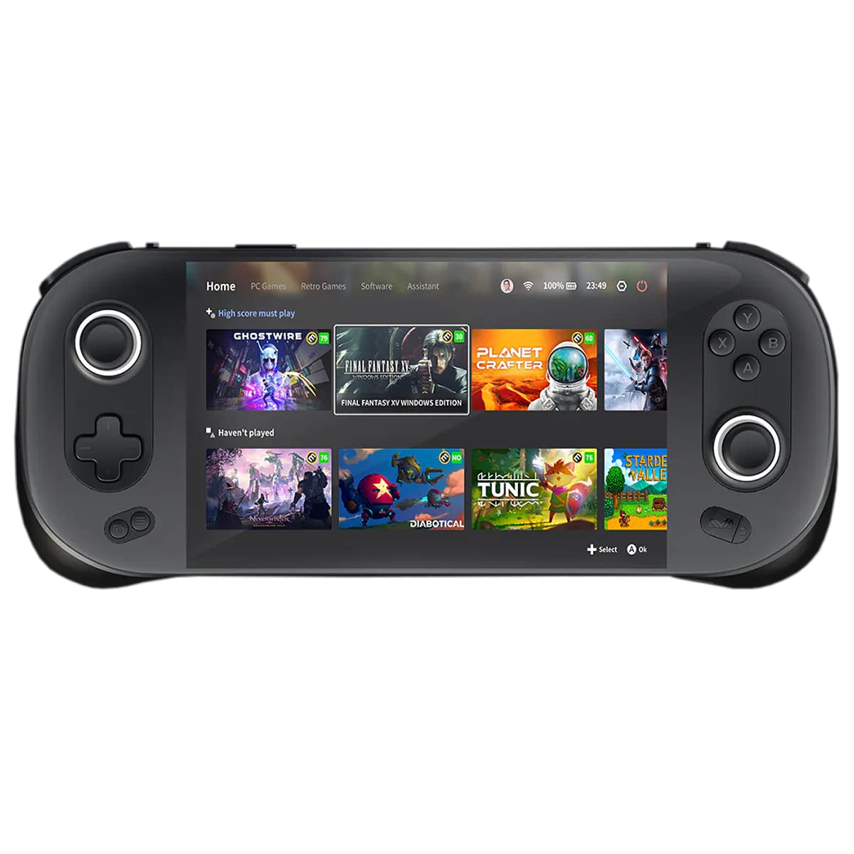 Zestioe AYANEO 2 (AMD R7-6800U)- 7 Inches Handheld PC Game Console Win 11 Laptop Touch Screen Video Game Console, CPU AMD Ryzen 7 6800U Processor Tablet PC,16GB RAM, 1TB Storage (Black)