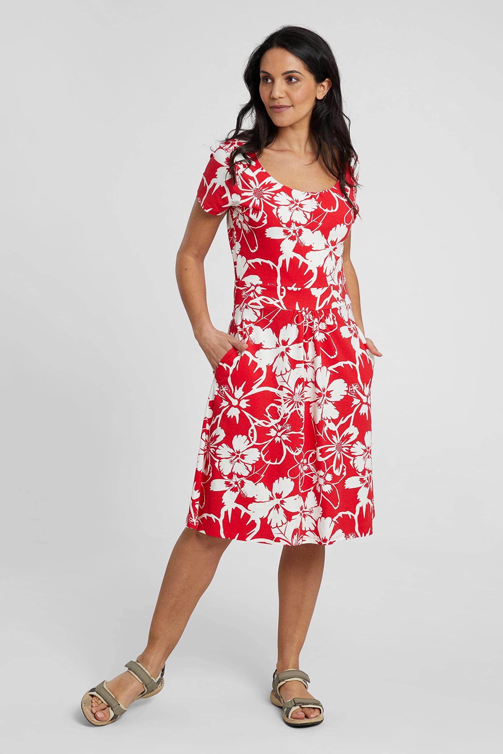 Mountain Warehouse Orchid Patterned Womens UV Dress Red 16