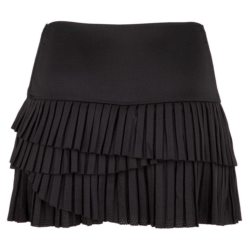 Lucky In Love BMS Hi Pleat Scallop Skirt - Charcoal