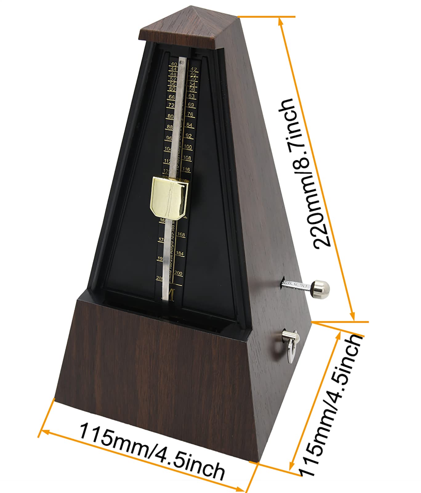 Mechanical Metronome for Piano, Mechanical Metronome for Guitar, Mechanical Metronome for Violin, Metronome DPM-1 for Piano/Guitar/Violin