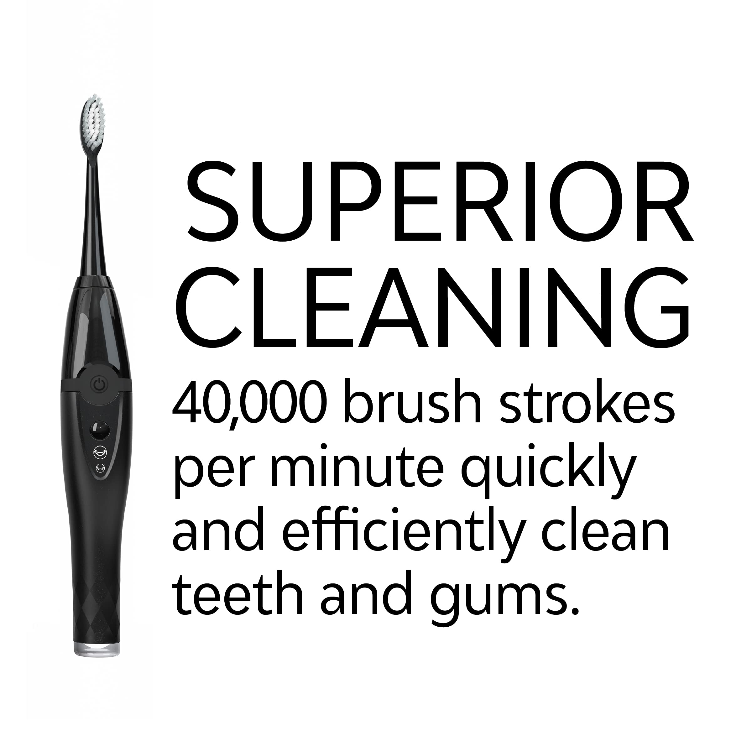 Tao Clean UV Sanitizing Sonic Toothbrush and Cleaning Station, Electric Toothbrush, Dual Speed Setting, Eiffel Tower Gold