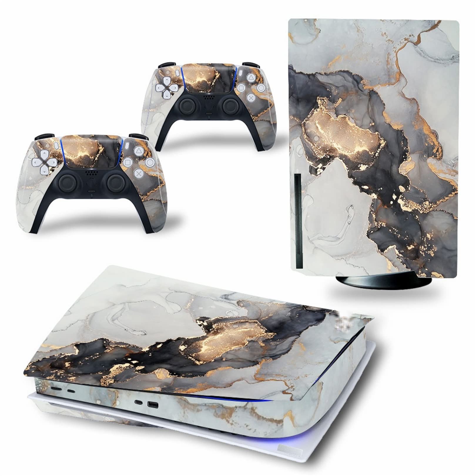 Top factory BUCEN for PS5 Skin Disc Edition & Digital Edition Console and Controller Vinyl Cover Skins Wraps Scratch Resistant, Compatible with for PS5 878254 Anti Scratch (Size : Disc Version)